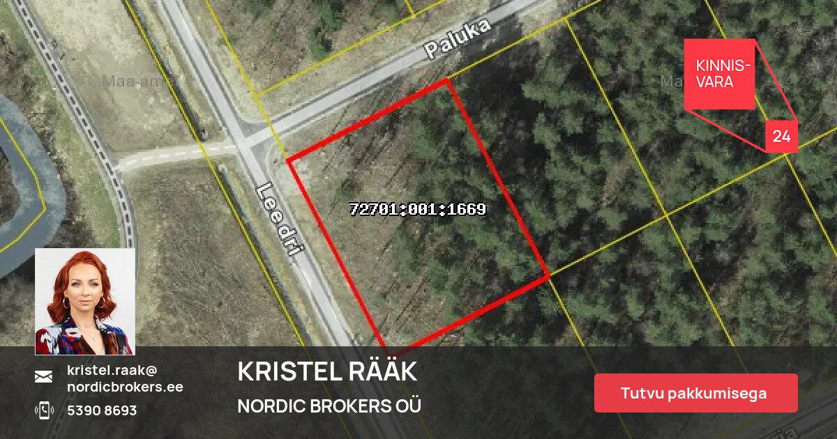 Müüa maa, Paluka tn 9, Alliku küla, Saue vald