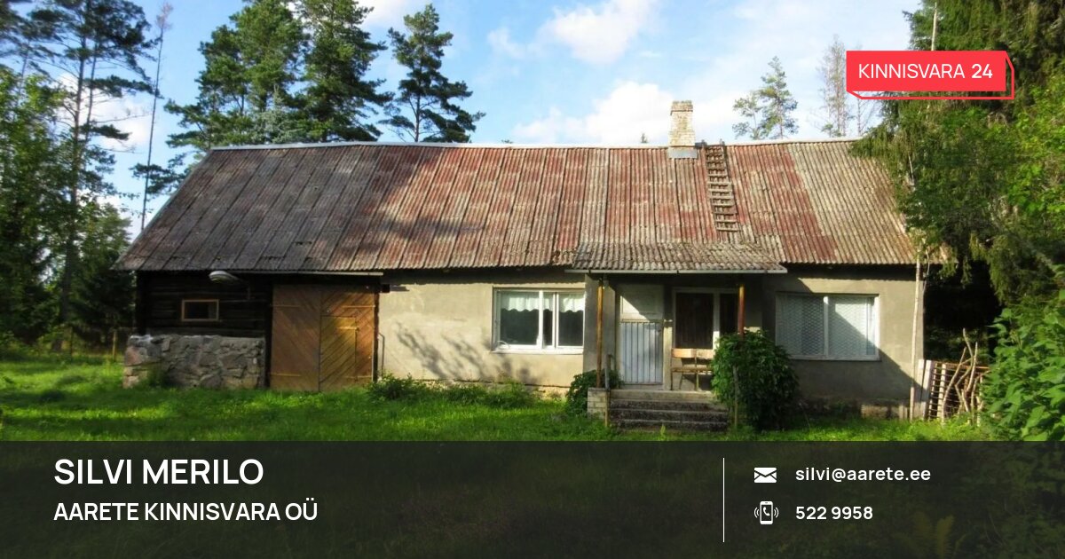 Müüa maja, 3 tuba, Tammeristi, Vidruka küla, Lääne-Nigula vald