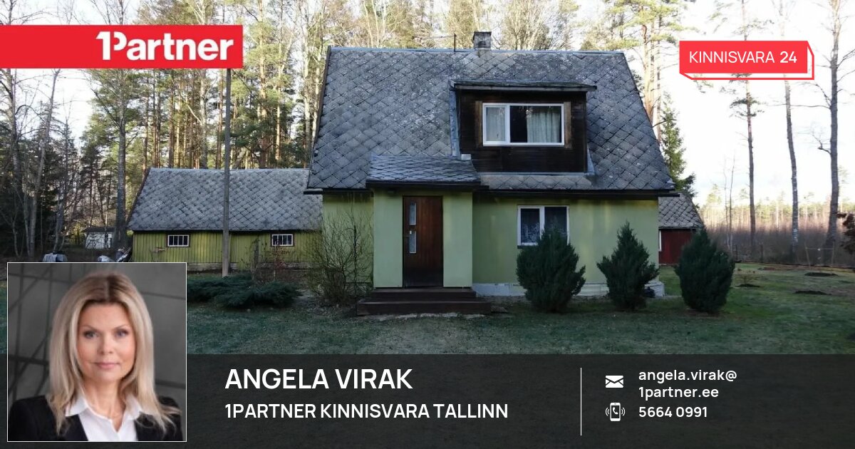 Müüa maja, 3 tuba, Kupu tee 15, Kuusalu alevik, Kuusalu vald