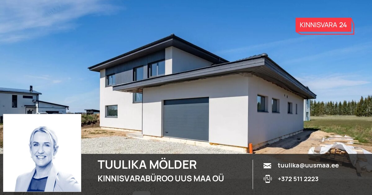 Müüa maja, 6 tuba, Koolmeistri põik 3, Luunja alevik, Luunja vald