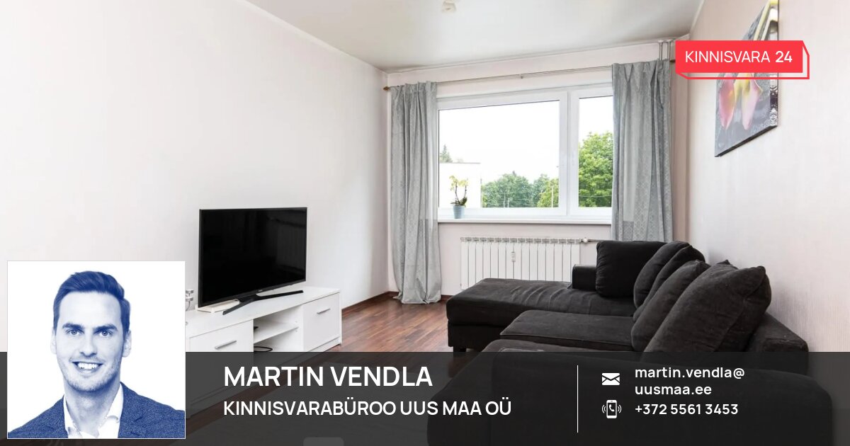 Müüa korter, 3 tuba, E. Ahrensi tn 14, Kuusalu alevik, Kuusalu vald