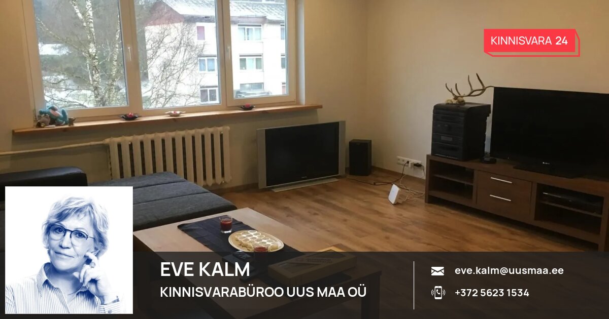 Müüa korter, 3 tuba, Oru tn 2, Rakke alevik, Väike-Maarja vald