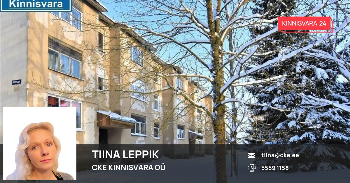 Müüa korter, 2 tuba, Keskuse tn 8, Lehtse alevik