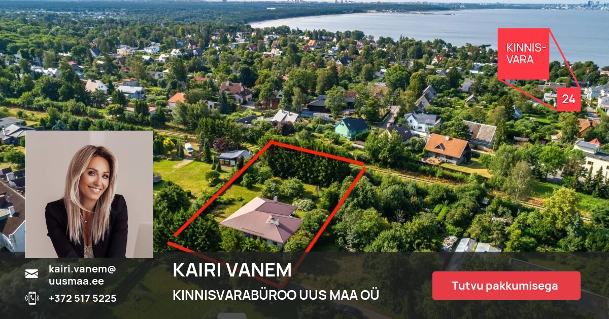 Müüa maja, 5 tuba, Liilia tee 12, Viimsi alevik, Viimsi vald