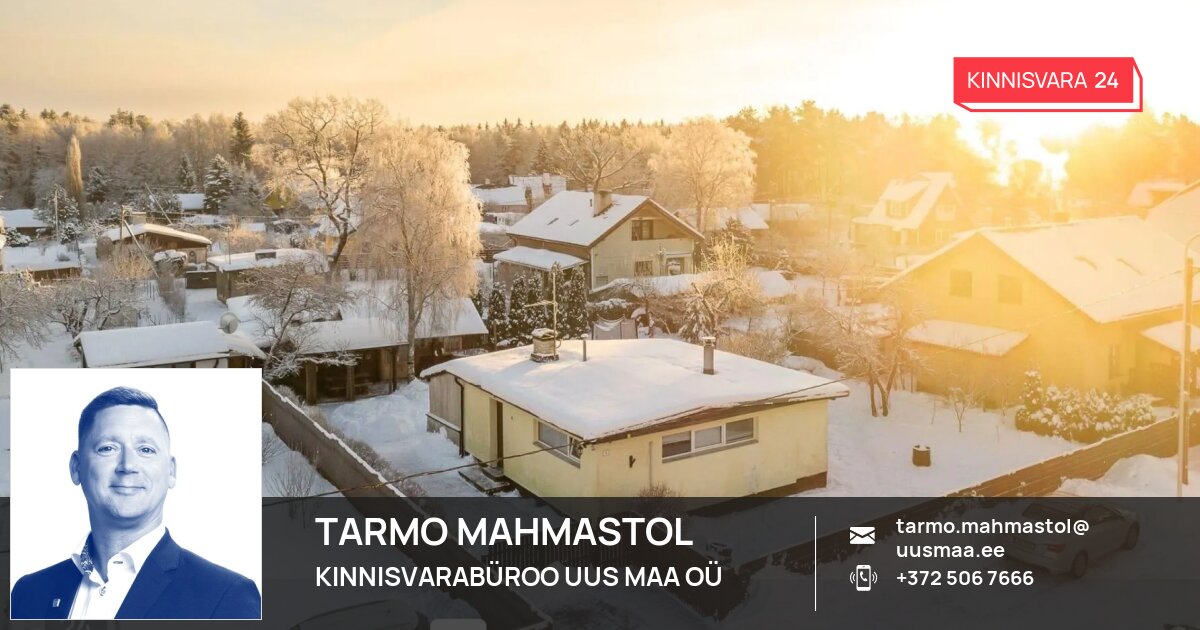 Müüa maja, 3 tuba, Vambola tn 3, Luige alevik, Kiili vald