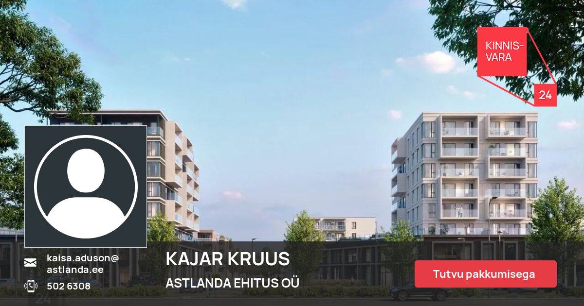 For sale apartment, 2 rooms, Vesipapi tn 4, Kristiine