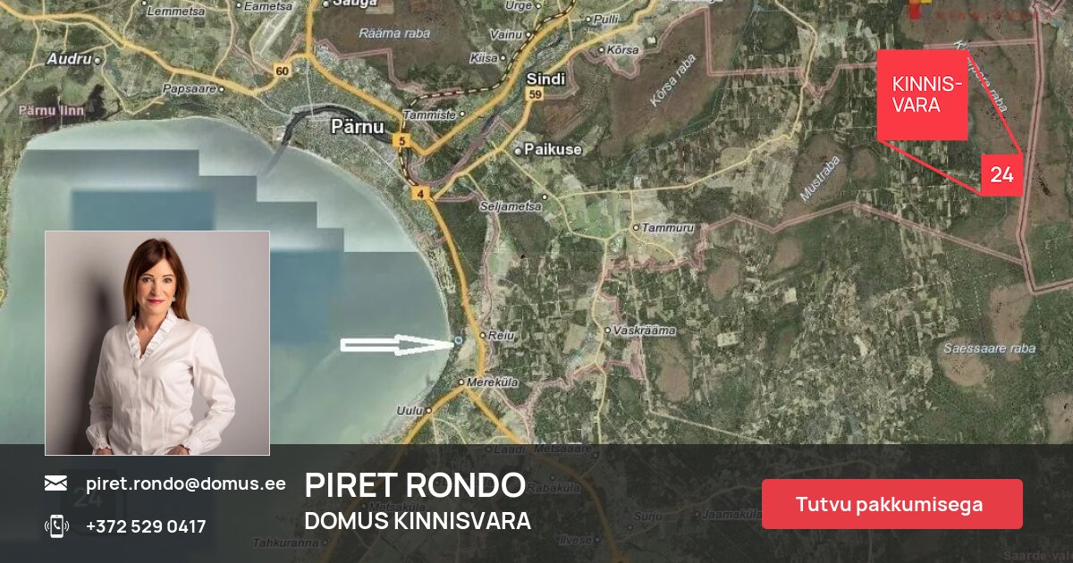 Müüa maa, Kuukivi tee 6, Reiu küla, Häädemeeste vald