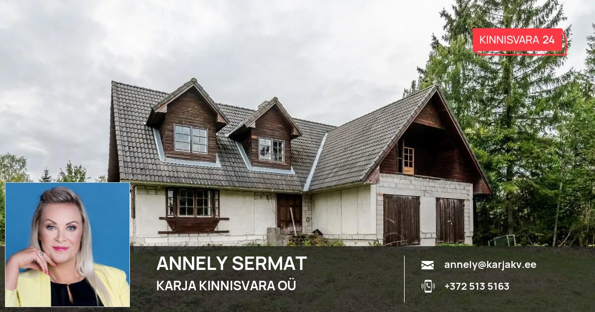 Müüa maja, 5 tuba, Naka, Saunja küla, Lääne-Nigula vald