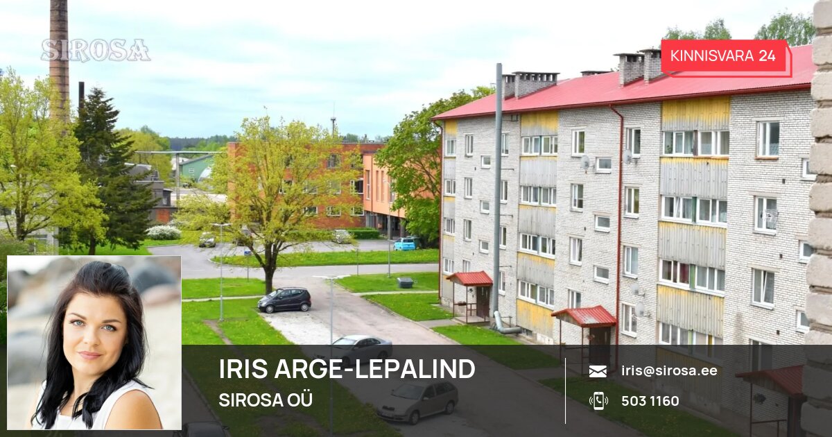 Üürile anda korter, 1 tuba, Männiku tn 1, Voka alevik, Jõhvi vald