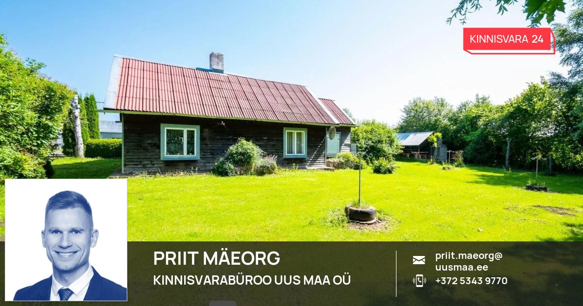 Müüa maja, 4 tuba, Paju, Kullamaa küla, Lääne-Nigula vald