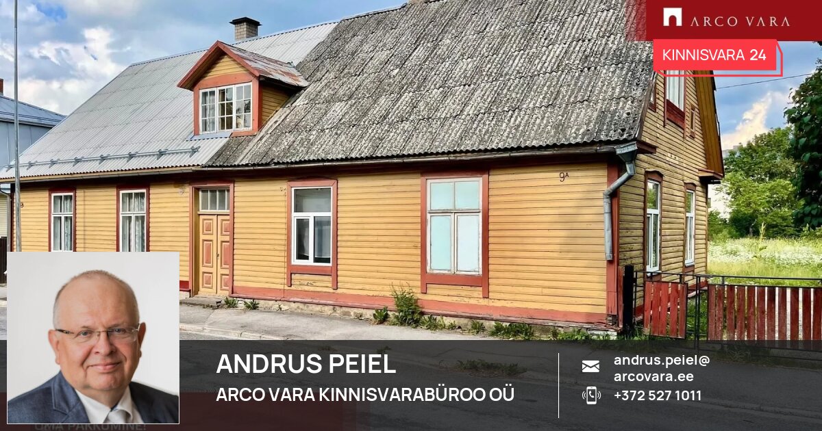 Müüa maja, 4 tuba, Kastani puiestee 9a, Rakvere linn