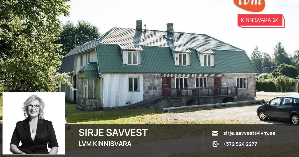 Müüa maja, 12 tuba, Pärnu mnt 5, Are alevik, Tori vald