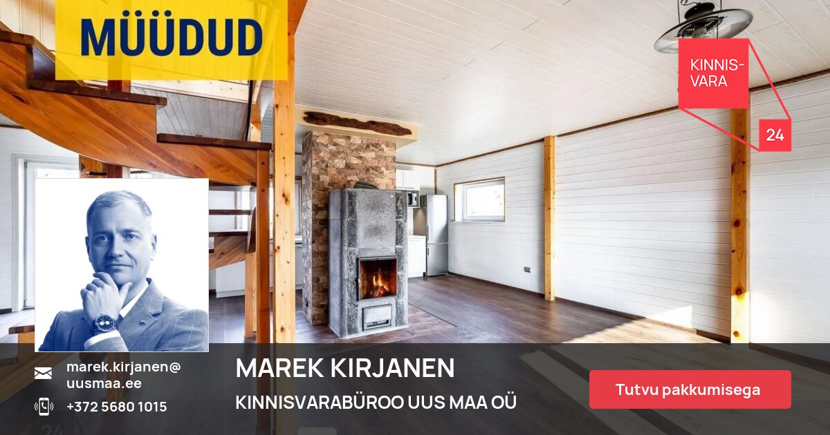 Müüa maja, 3 tuba, Kreegi tee 4, Metsakasti küla, Viimsi vald