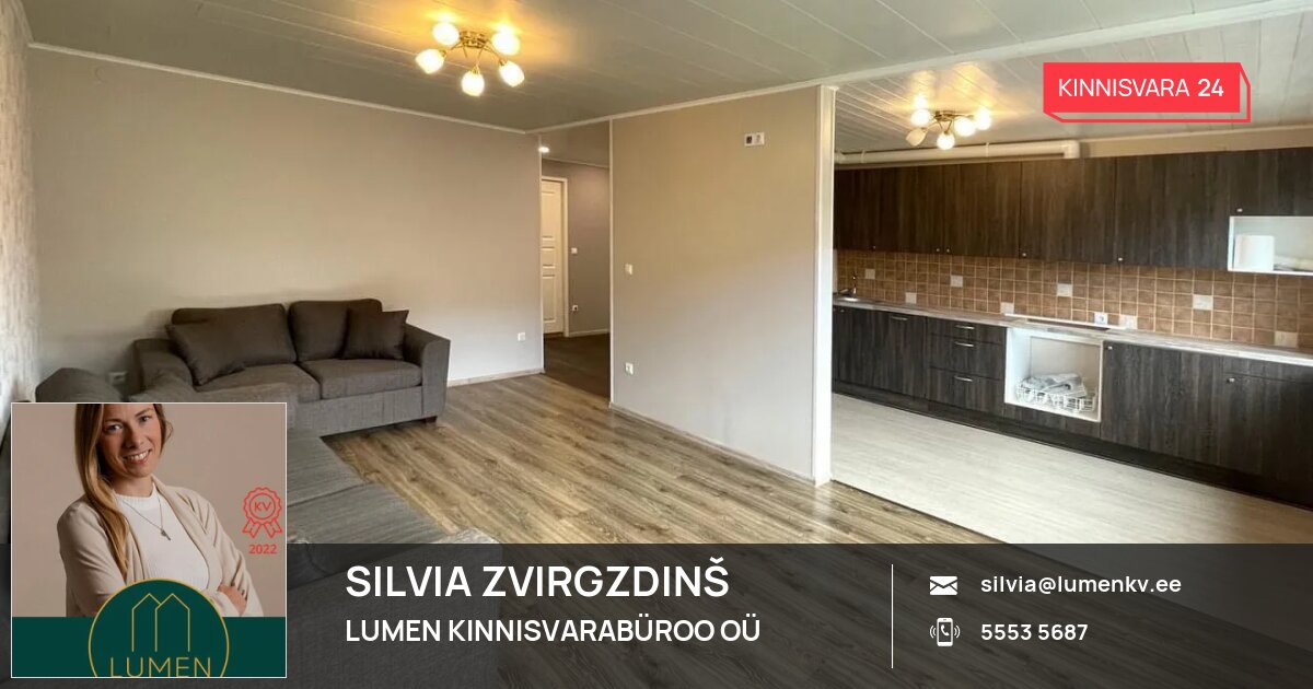 Müüa korter, 3 tuba, Tammiku tn 11, Vana-Antsla alevik, Antsla vald