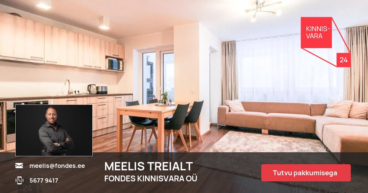 Müüa korter, 3 tuba, Tedre tn 36, Kristiine