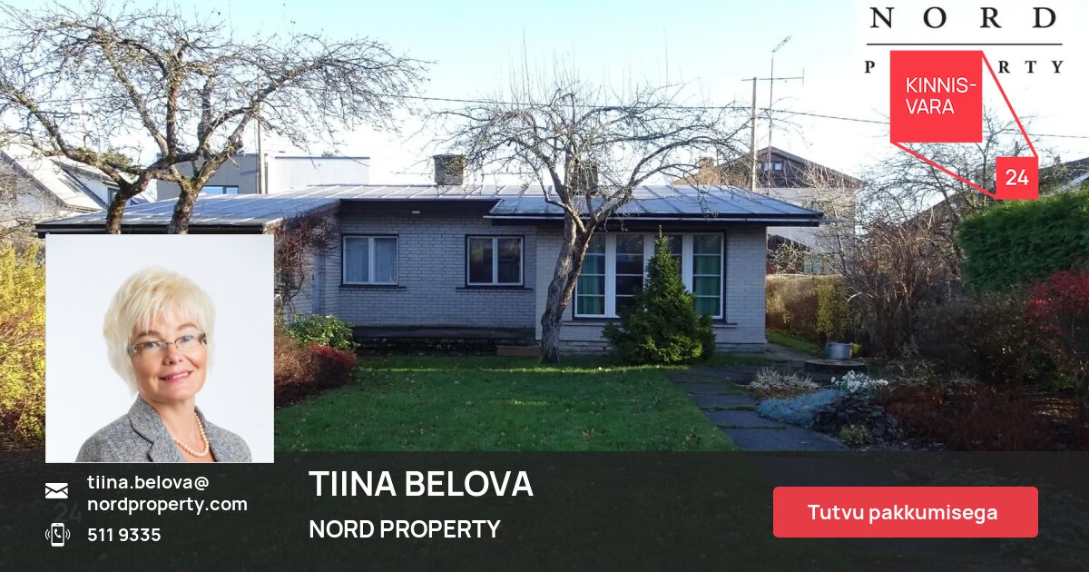 Müüa maja, 3 tuba, Kummeli tee, Pirita, Tallinn