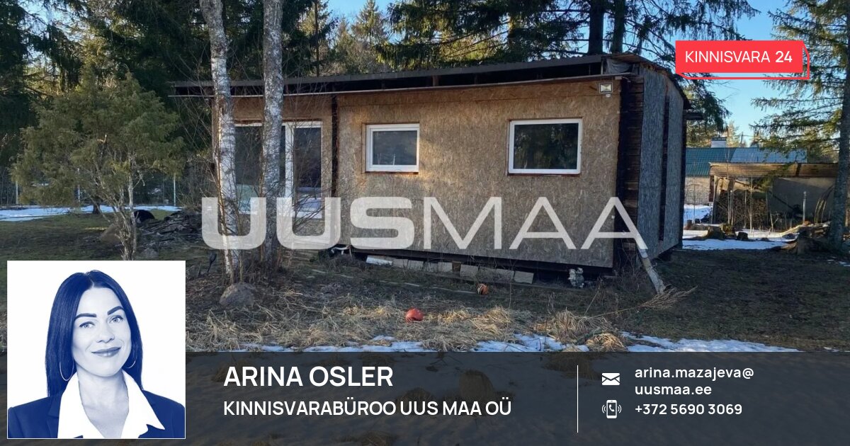 Müüa suvila, 4 tuba, Metsmaasika tn 10, Aespa alevik, Kohila vald