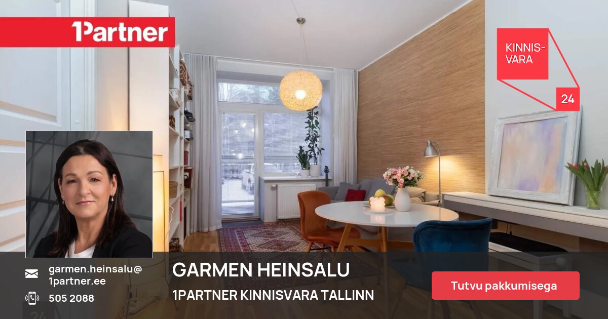 Müüa korter, 2 tuba, Paldiski mnt 26a, Keila linn