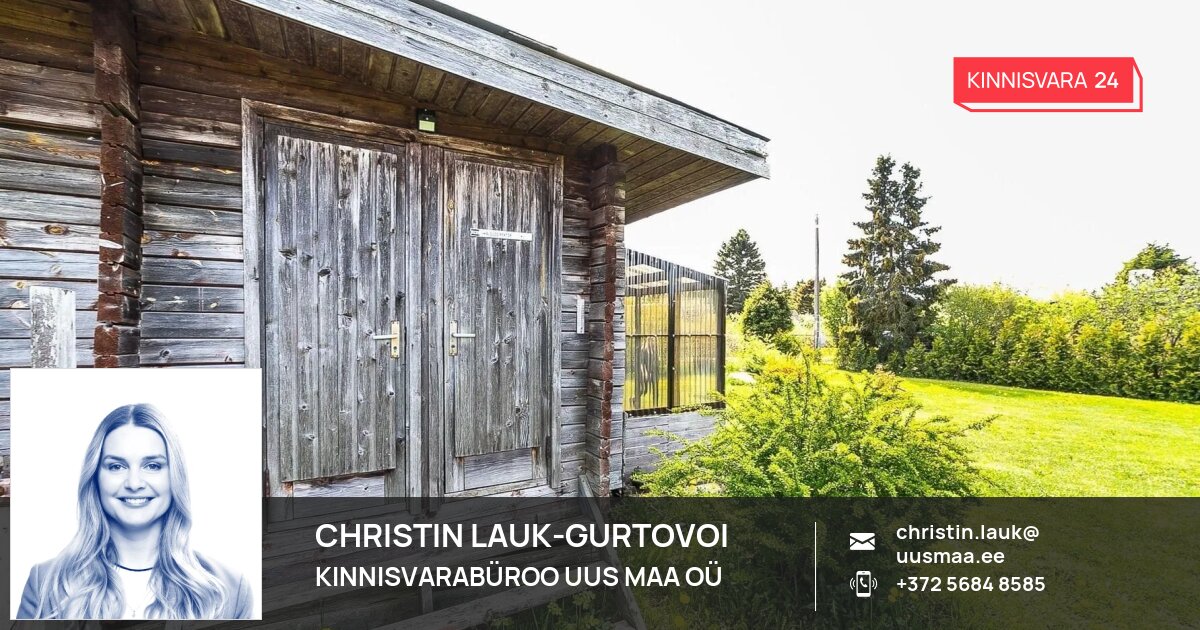 Müüa suvila, 1 tuba, Lennuki tee 11, Vääna-Jõesuu küla, Harku vald