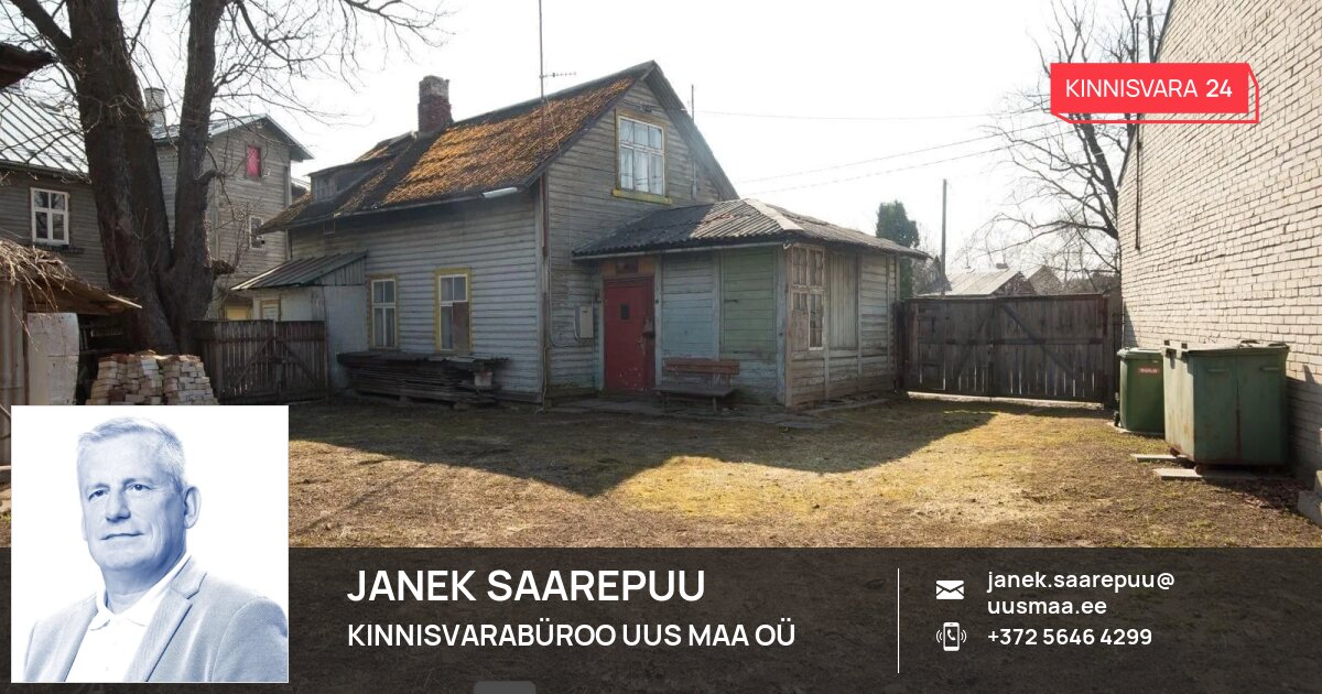 Müüa maja, 4 tuba, Vaba tn 18, Karlova, Tartu linn