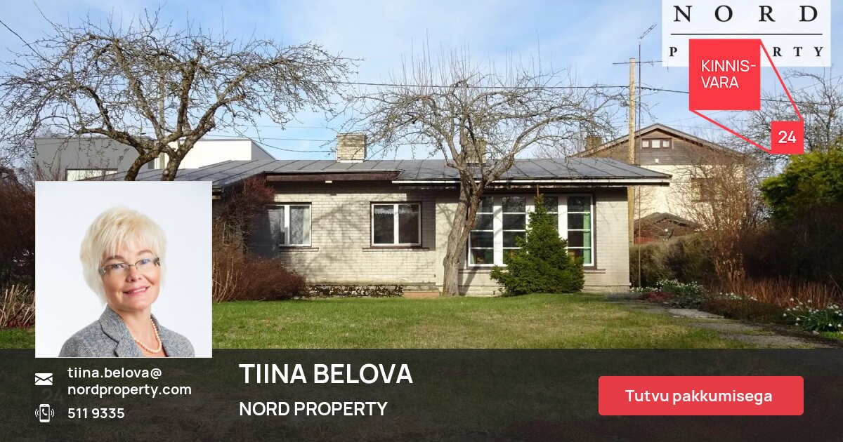 Müüa maja, 3 tuba, Kummeli tee, Pirita, Tallinn