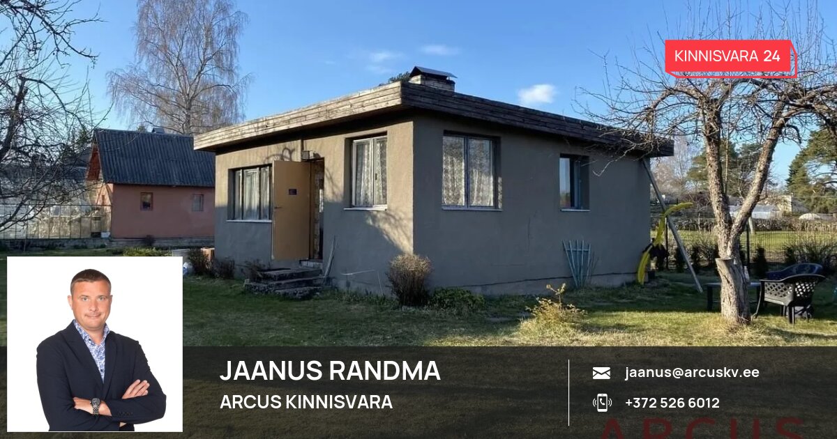 Müüa suvila, 3 tuba, Luna tn 3, Luige alevik, Kiili vald