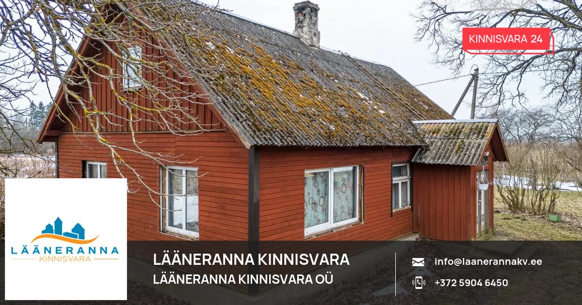 Müüa maja, 3 tuba, Piibe, Orgmetsa küla, Järva vald