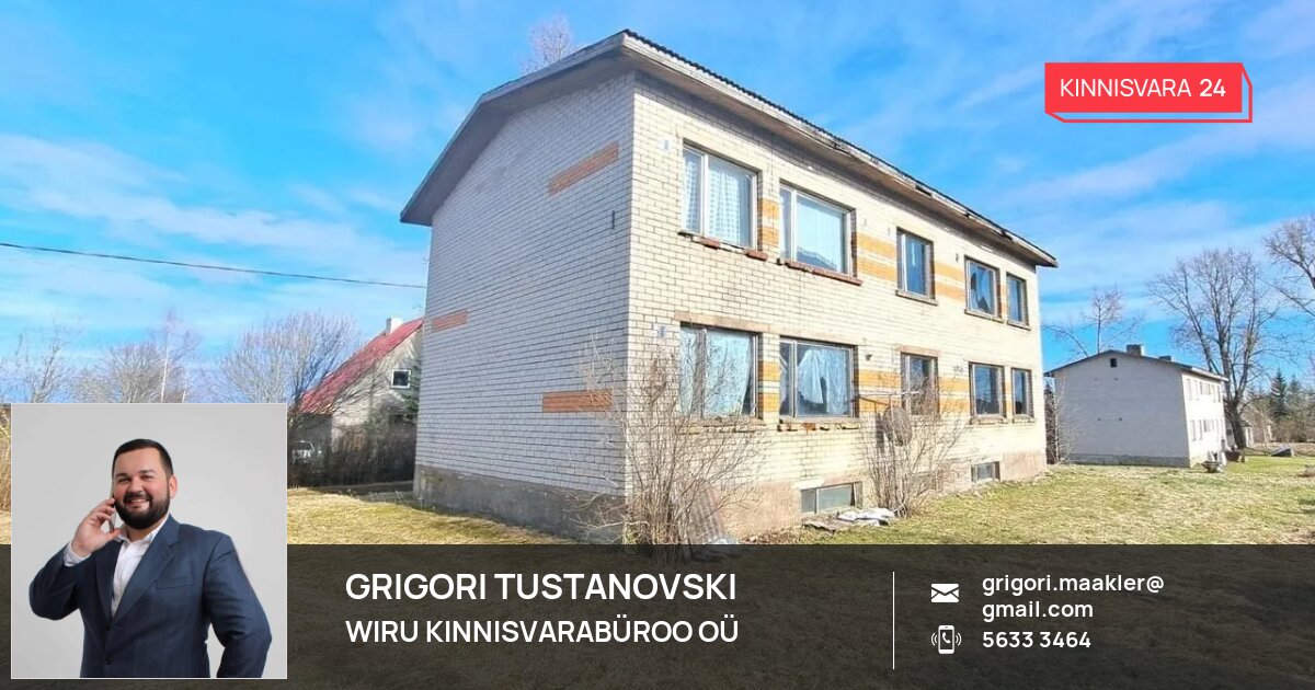 Müüa korter, 2 tuba, Metsanurga, Moora küla, Vinni vald
