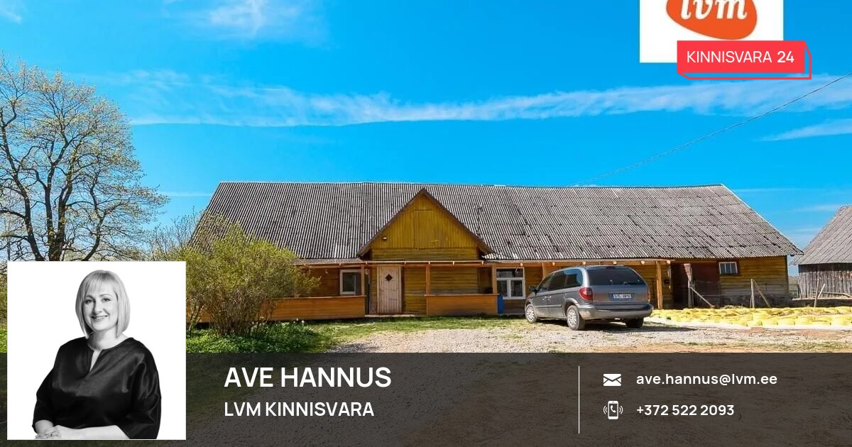 Müüa maja, 4 tuba, Riogrande, Surju küla, Saarde vald