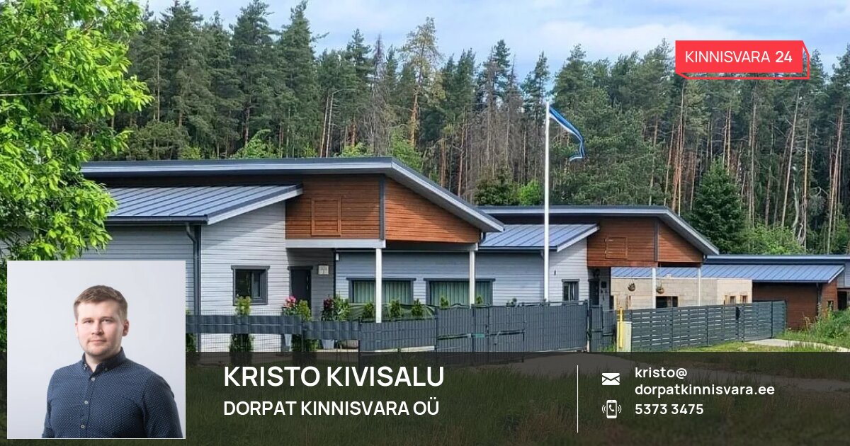 Müüa maja, 4 tuba, Vestika tn 12, Kulbilohu, Elva linn, Elva vald
