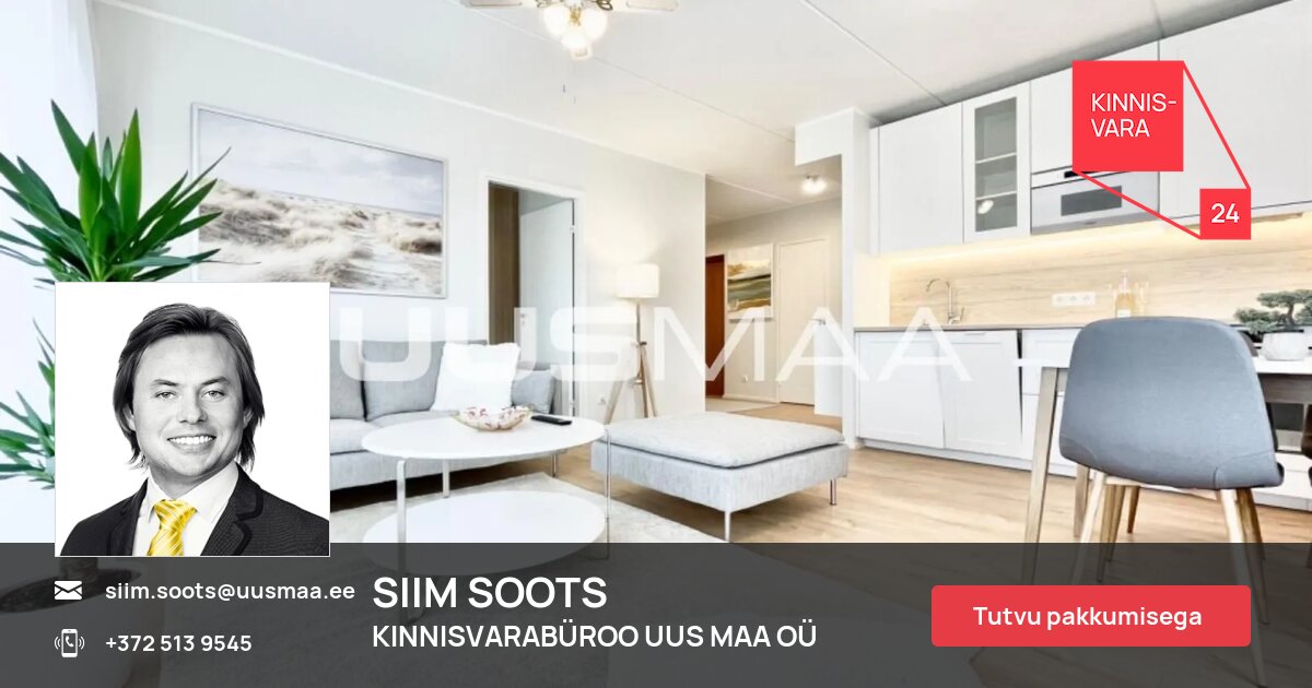 Müüa korter, 3 tuba, Hirvela tn 5, Sauga alevik, Tori vald