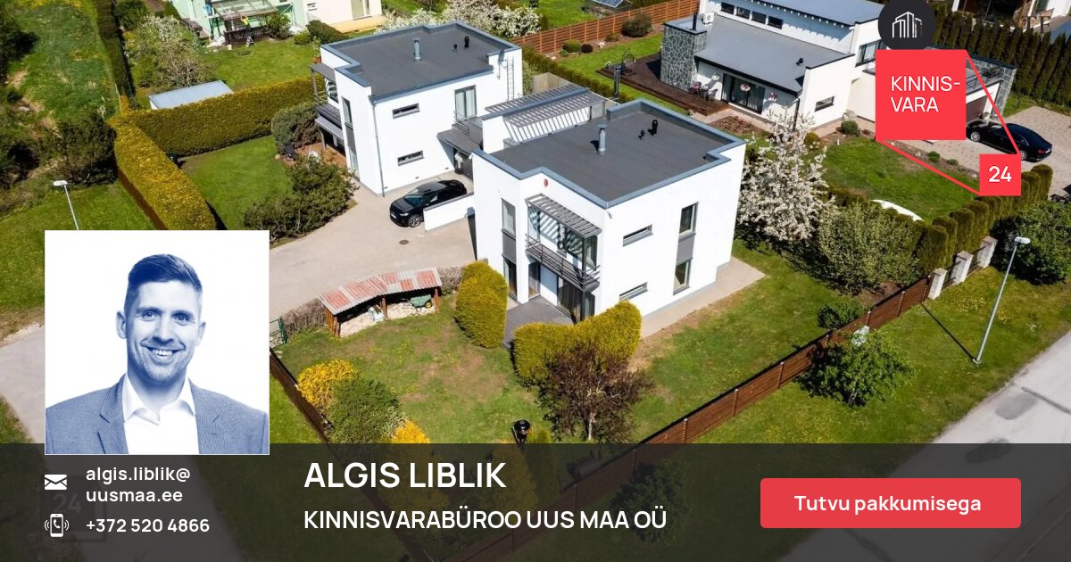 Müüa majaosa, 4 tuba, Lehtpuu tee 12, Haabneeme alevik, Viimsi vald