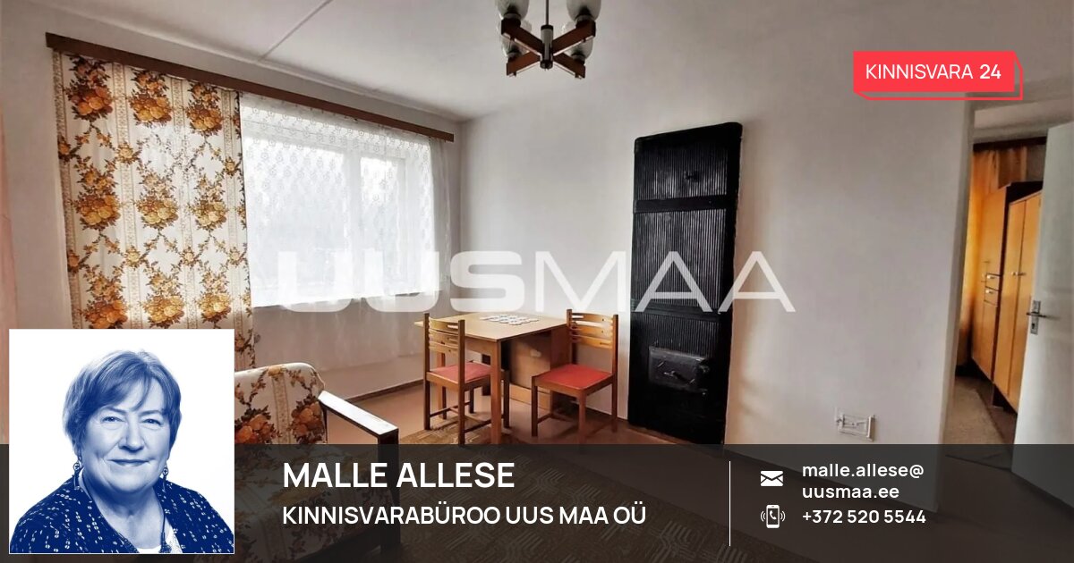 Müüa korter, 2 tuba, Pärnu mnt 45a, Abja-Paluoja linn, Mulgi vald