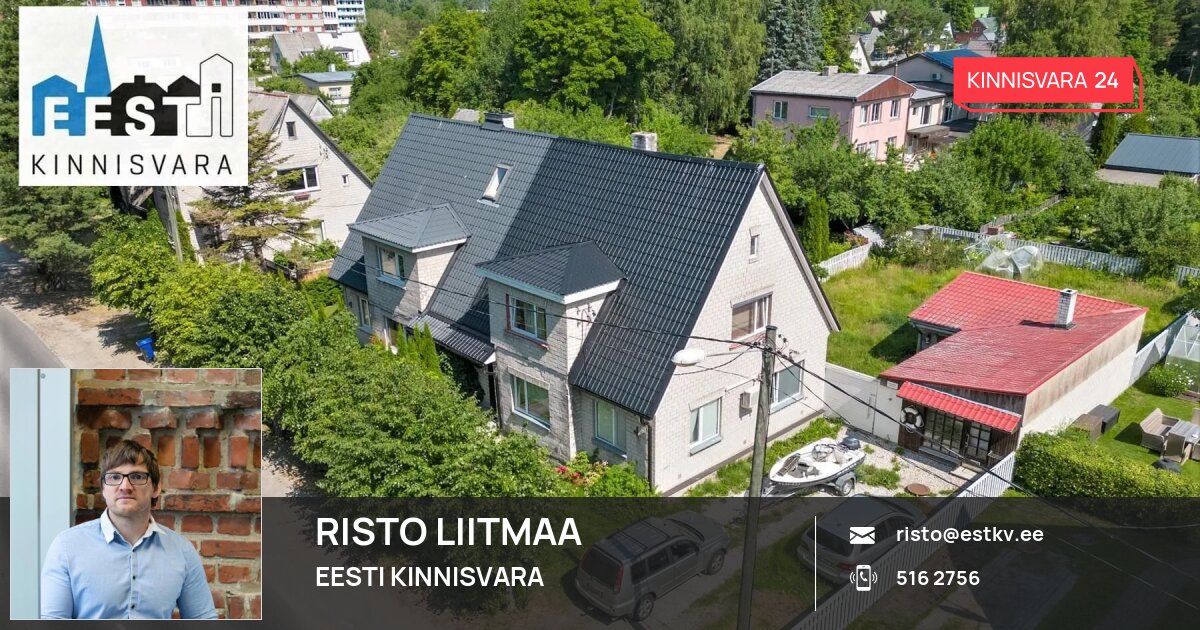 Müüa maja, 5 tuba, Merimetsa tn 8a, Raeküla, Pärnu linn