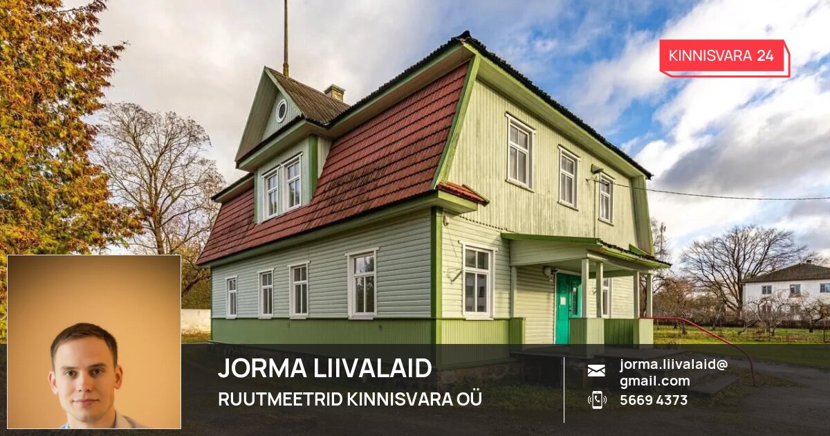 Müüa maja, 11 tuba, F. R. Faehlmanni tee 32, Rakke alevik, Väike-Maarja ...