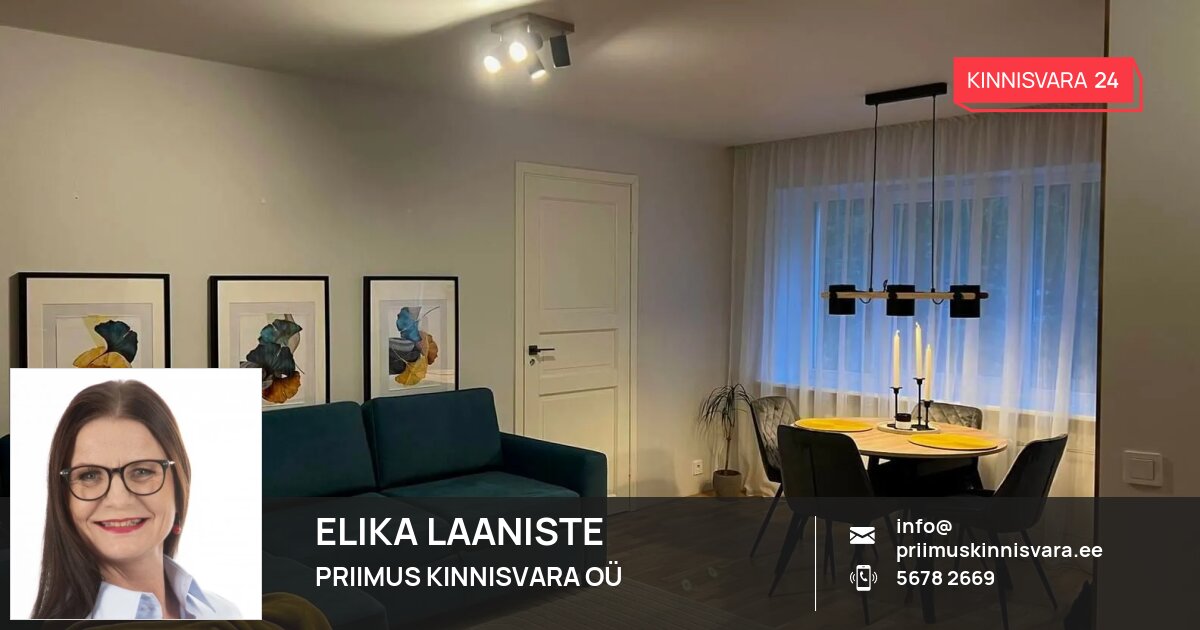 Müüa korter, 2 tuba, Kopli tn 86, Karjamaa, Põhja-Tallinn