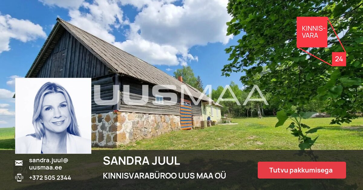Müüa maja, 4 tuba, Sipelga, Orgmetsa küla, Järva vald