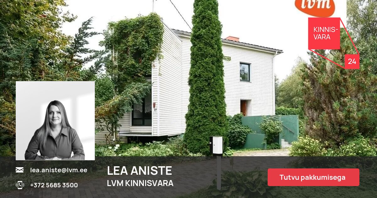 Müüa maja, 6 tuba, Tiigi tn 27, Sauga alevik, Tori vald