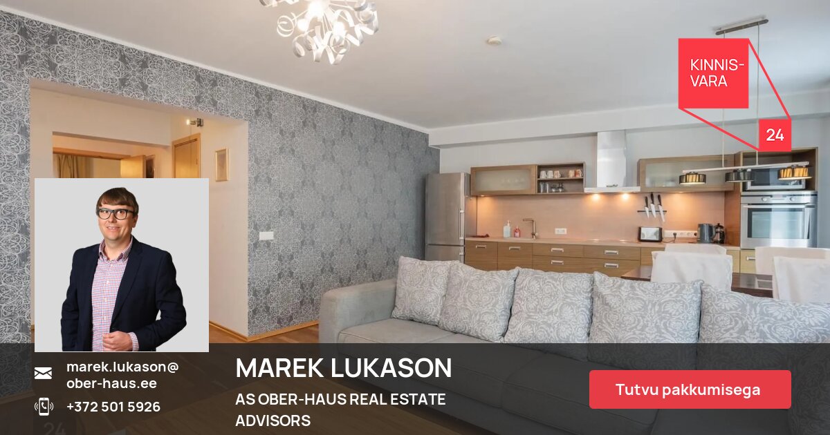 Müüa korter, 2 tuba, Narva mnt 84