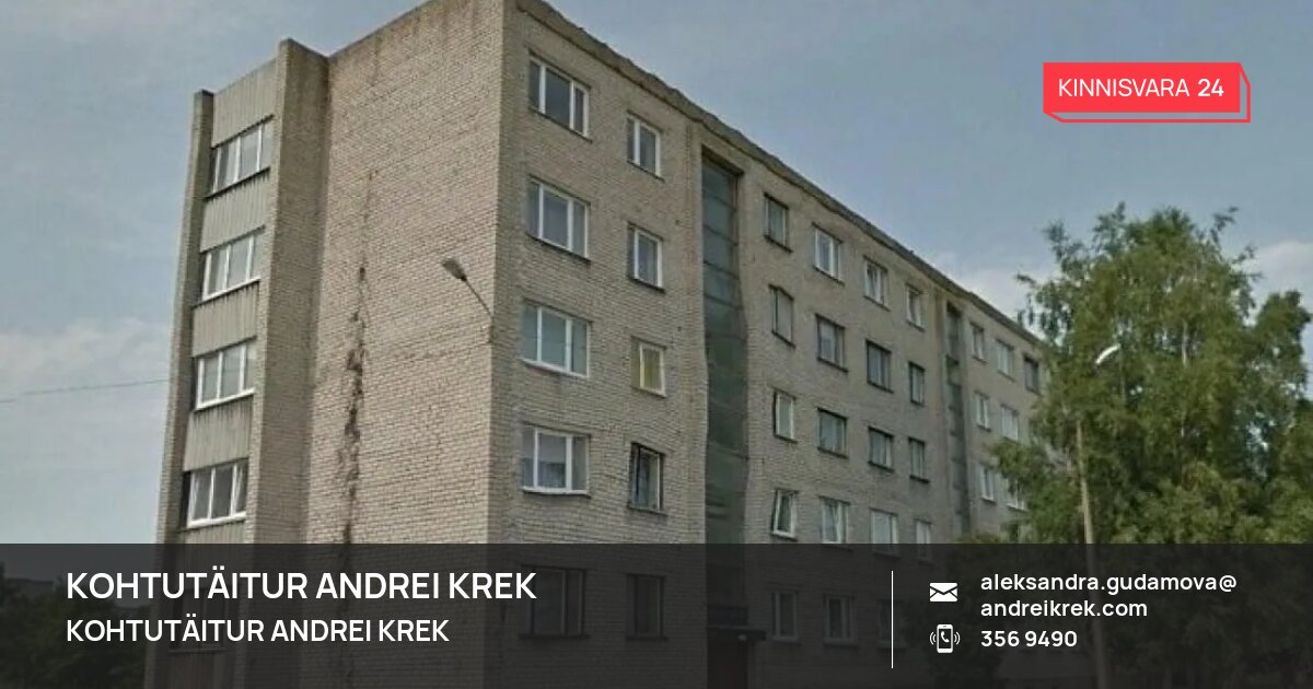 Müüa korter, 2 tuba, Soo tn 15-2, Kiviõli linn, Lüganuse vald