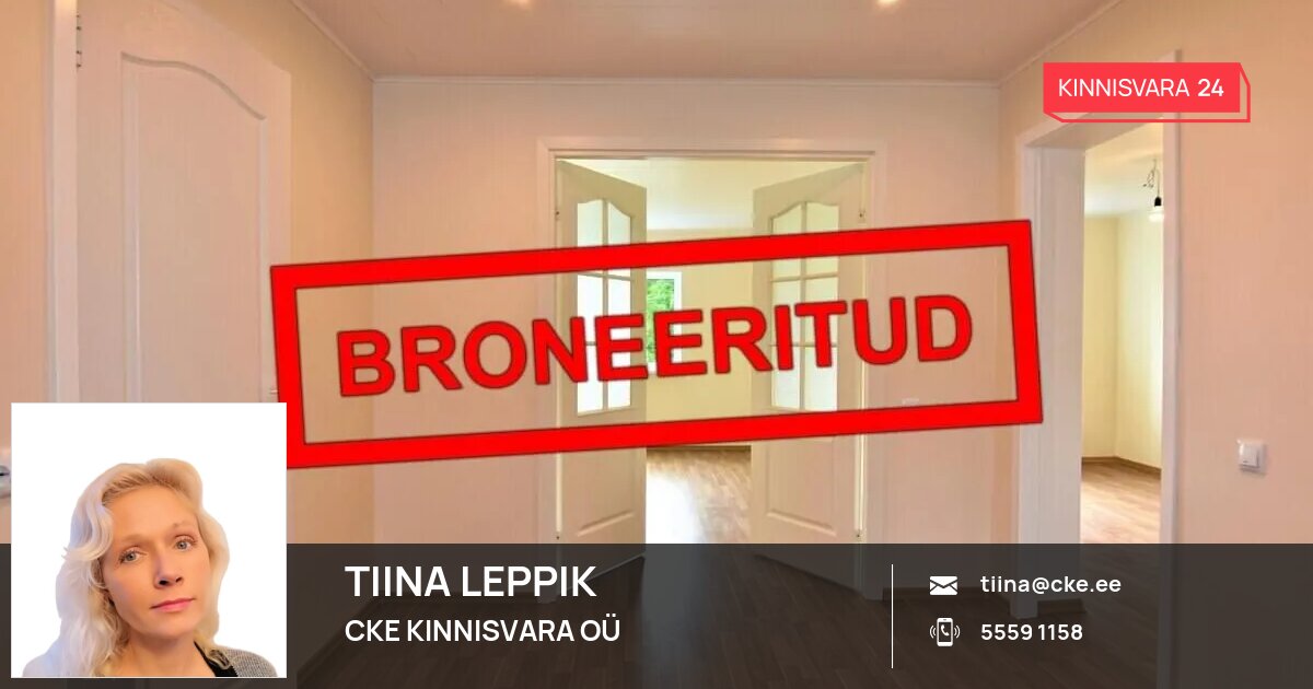 Müüa korter, 2 tuba, Keskuse vkt 8, Lehtse alevik, Tapa vald