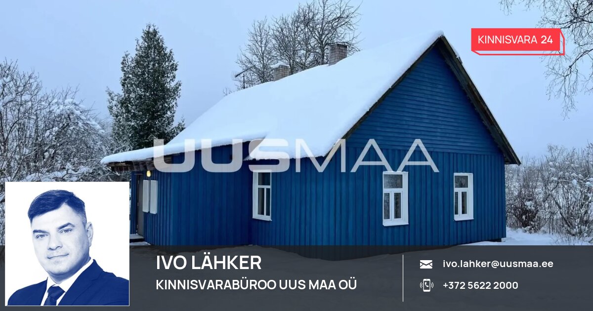 Müüa suvila, 5 tuba, Poe, Kädva küla, Türi vald