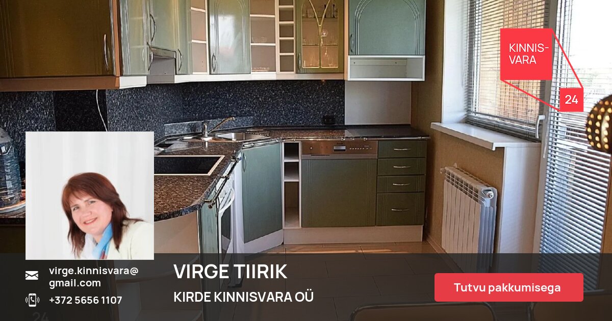 Üürile anda korter, 3 tuba, Veski tn 11, Jõhvi linn