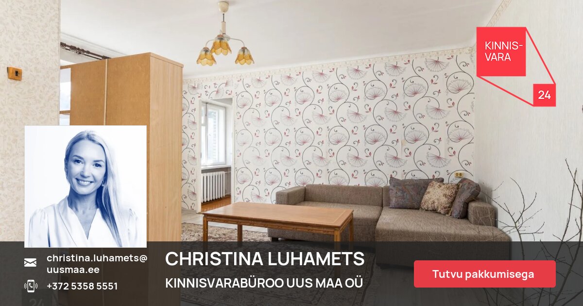 Müüa korter, 2 tuba, Kubja tee 1, Kubja, Võru linn