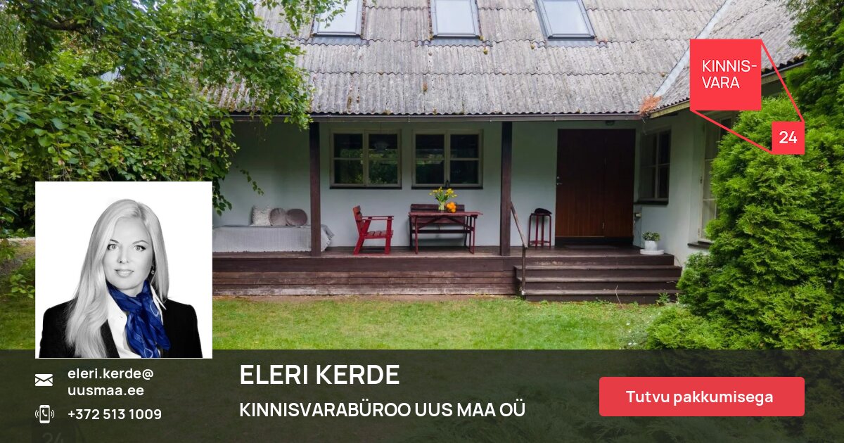 Müüa maja, 3 tuba, Talu tee 18, Haabneeme alevik, Viimsi vald