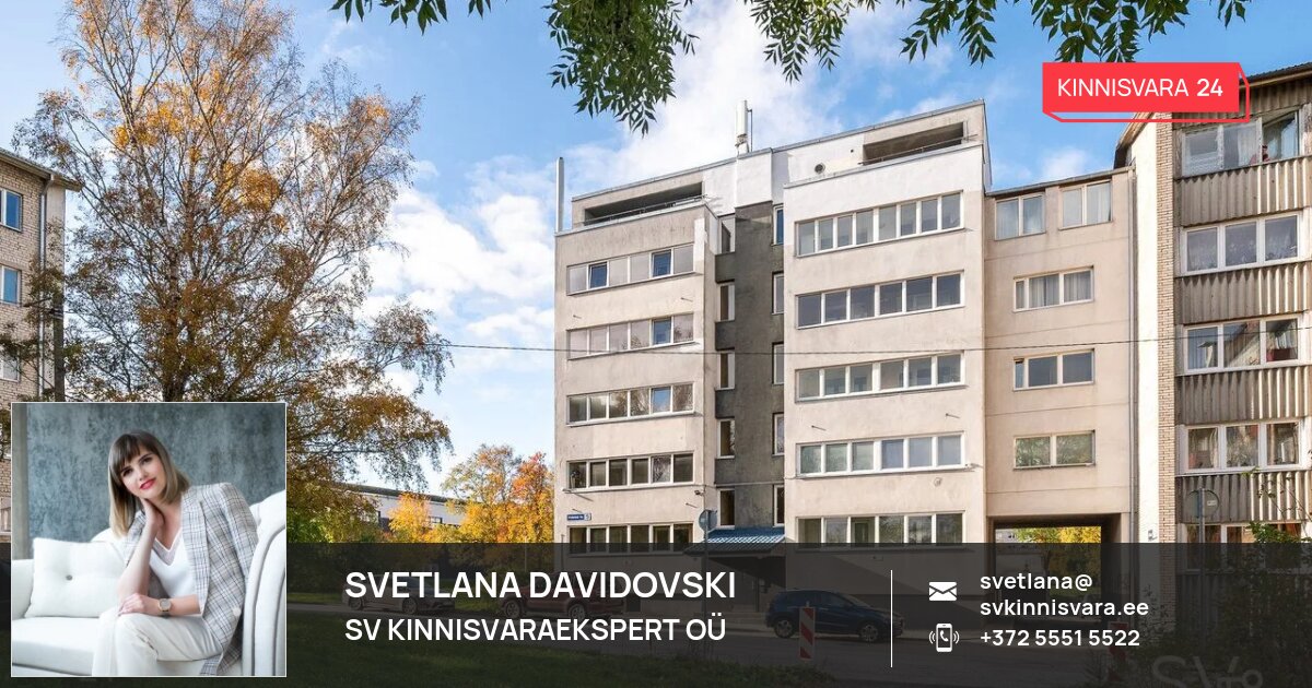Müüa korter, 4 tuba, Punane tn 5, Pae, Lasnamäe, Tallinn