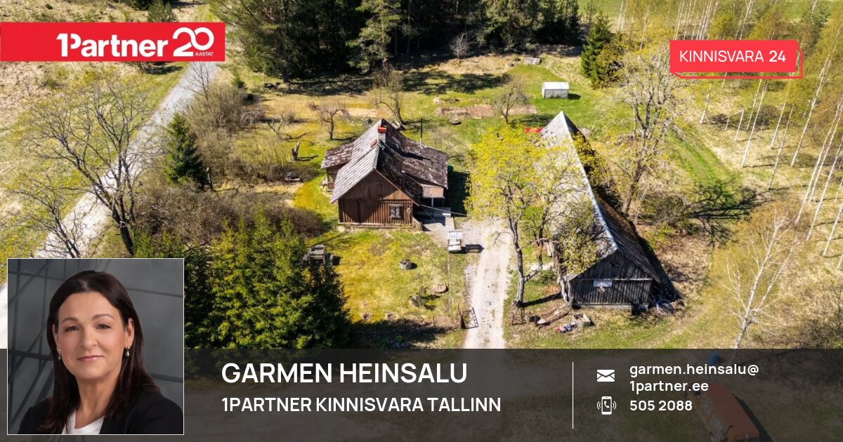 Müüa maja, 2 tuba, Pauna, Mustu küla, Saue vald