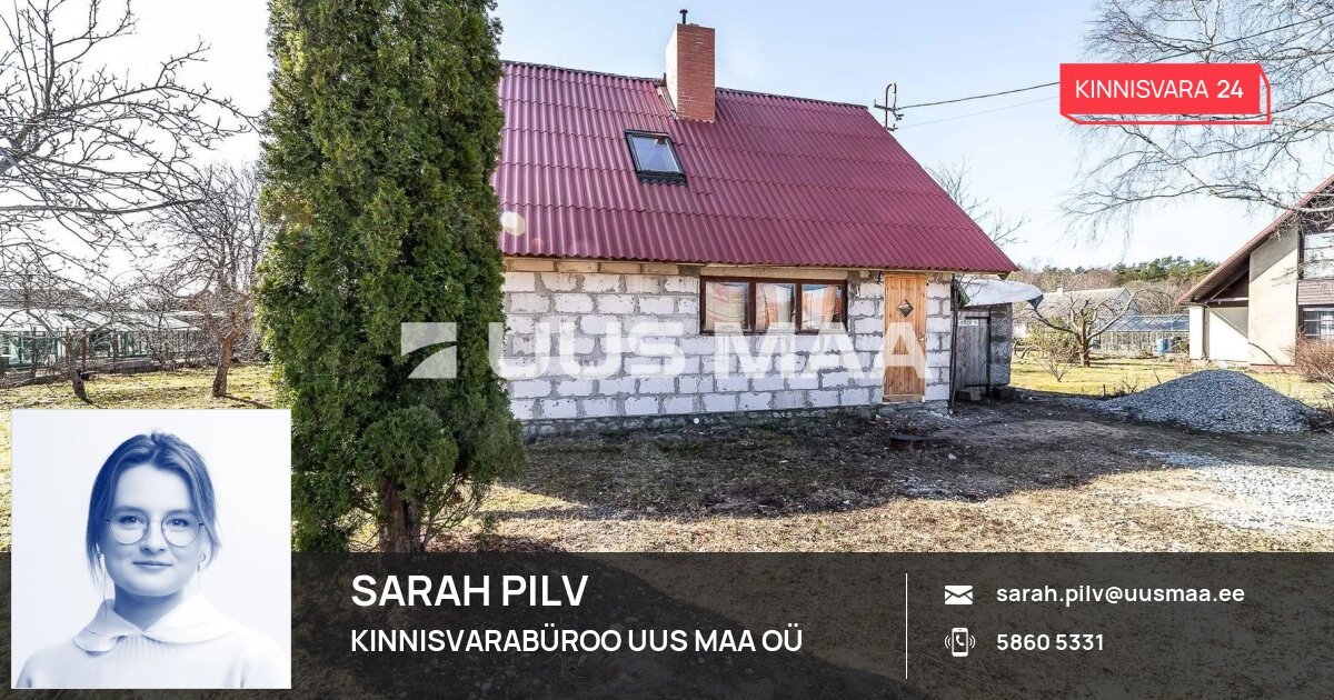 Müüa suvila, 3 tuba, Ardi tee 7, Türisalu küla, Harku vald