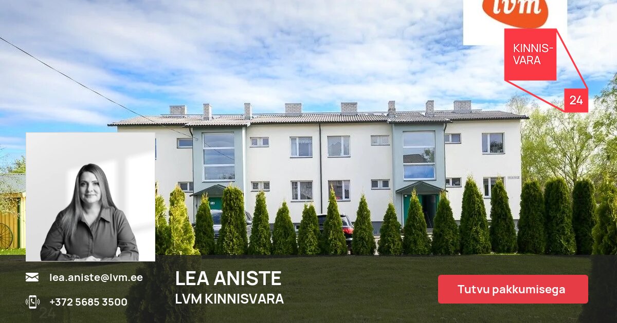 Müüa korter, 2 tuba, Selja tee 2, Sauga alevik, Tori vald