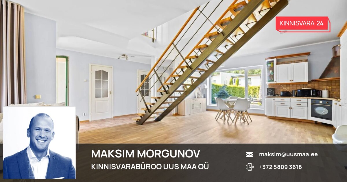 Müüa majaosa, 4 tuba, Puki tee 28, Pirita, Tallinn